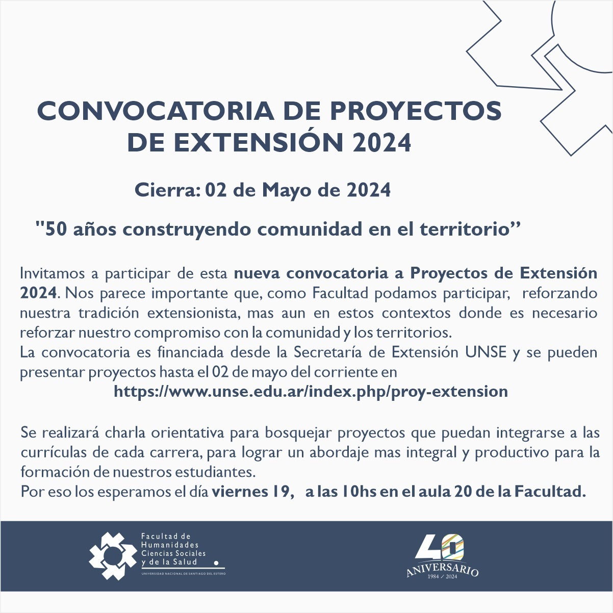 🎤CONVOCATORIA DE PROYECTOS DE EXTENSIÓN 2024 – INDES | Instituto de ...