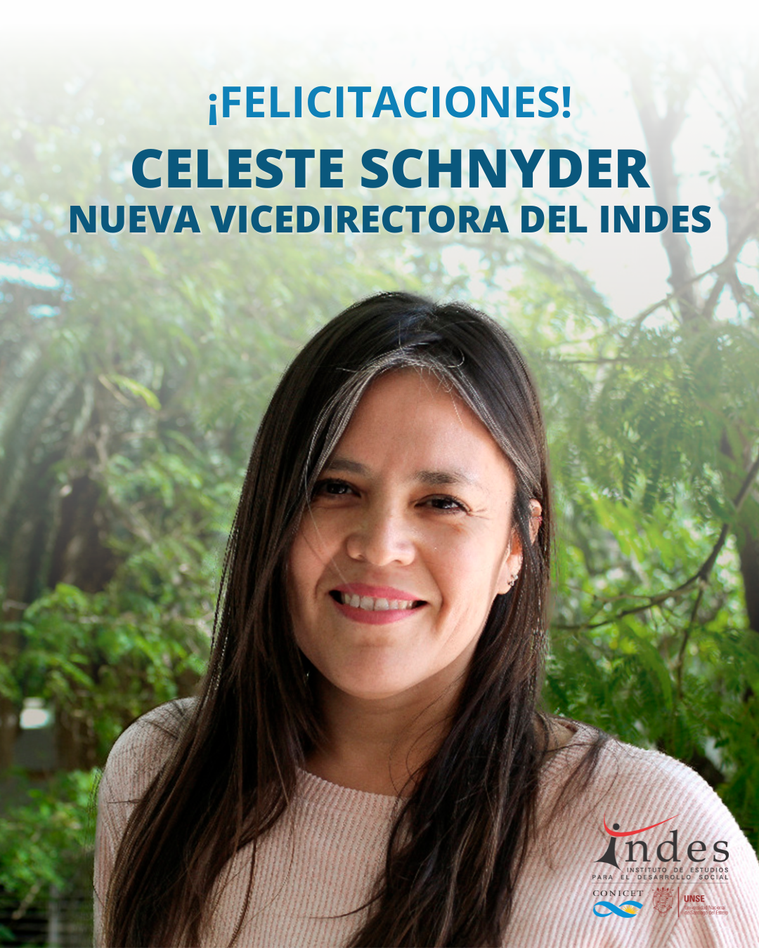 NUEVA VICE-DIRECTORA EN EL INDES – INDES | Instituto de Estudios para ...